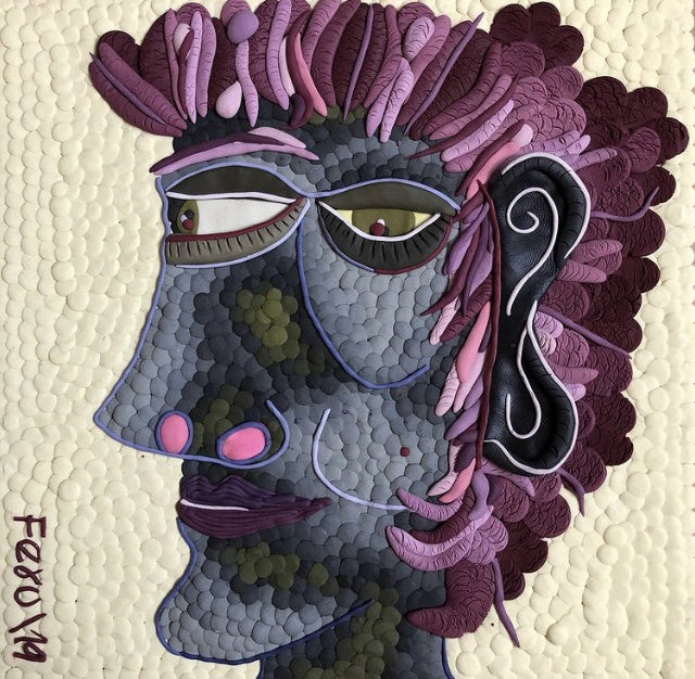 Purple face | helloart
