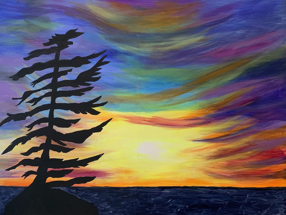 The Sunset Pine | helloart