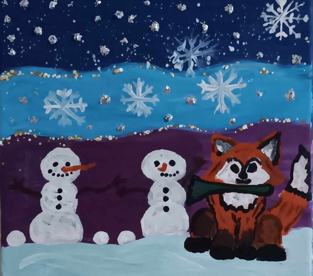 Winter's fox | helloart