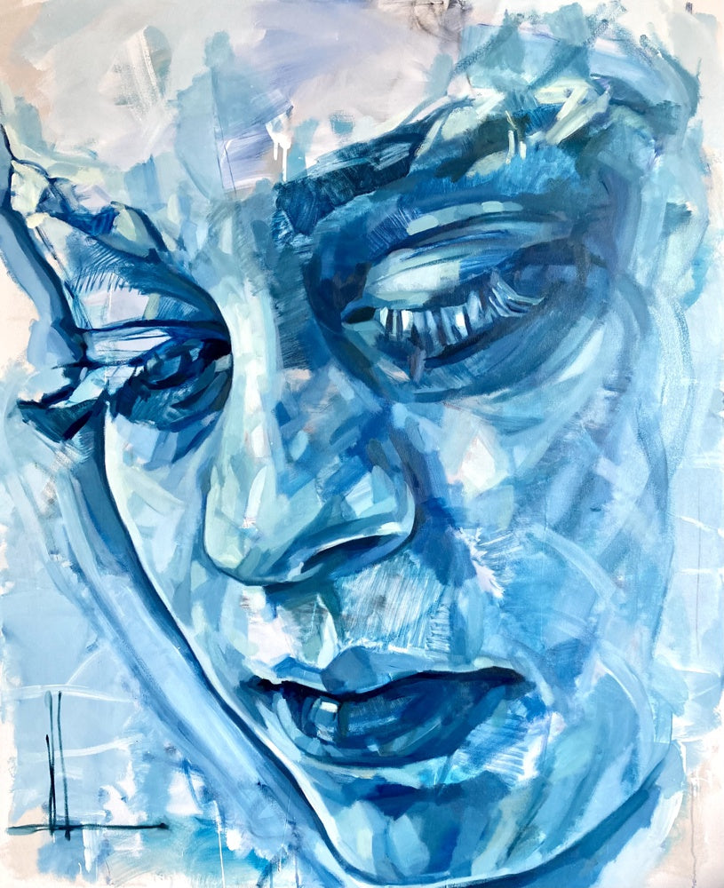 Untitled Face (Blue) | helloart