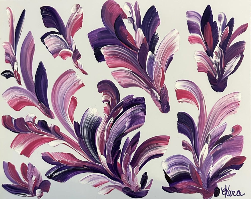 Purple Blooms | helloart