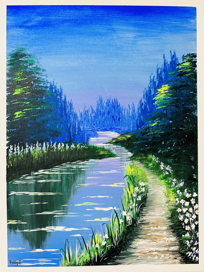 River and forest | helloart