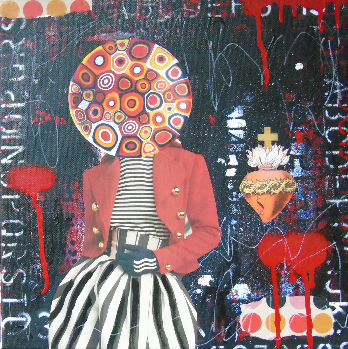 Stripey Heart | helloart