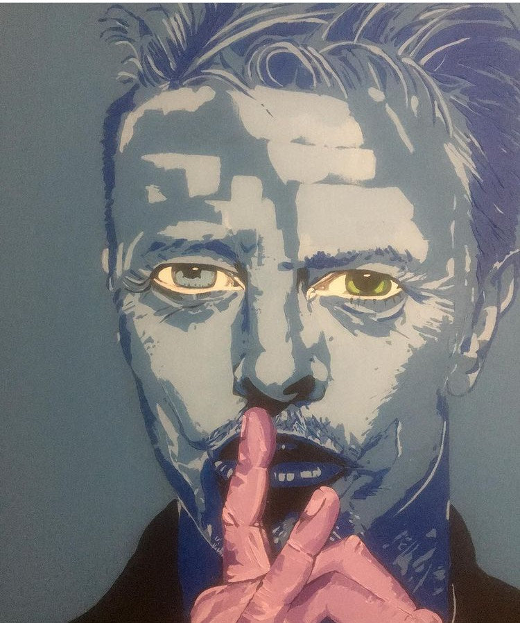 In the Blue Zone: David Bowie | helloart