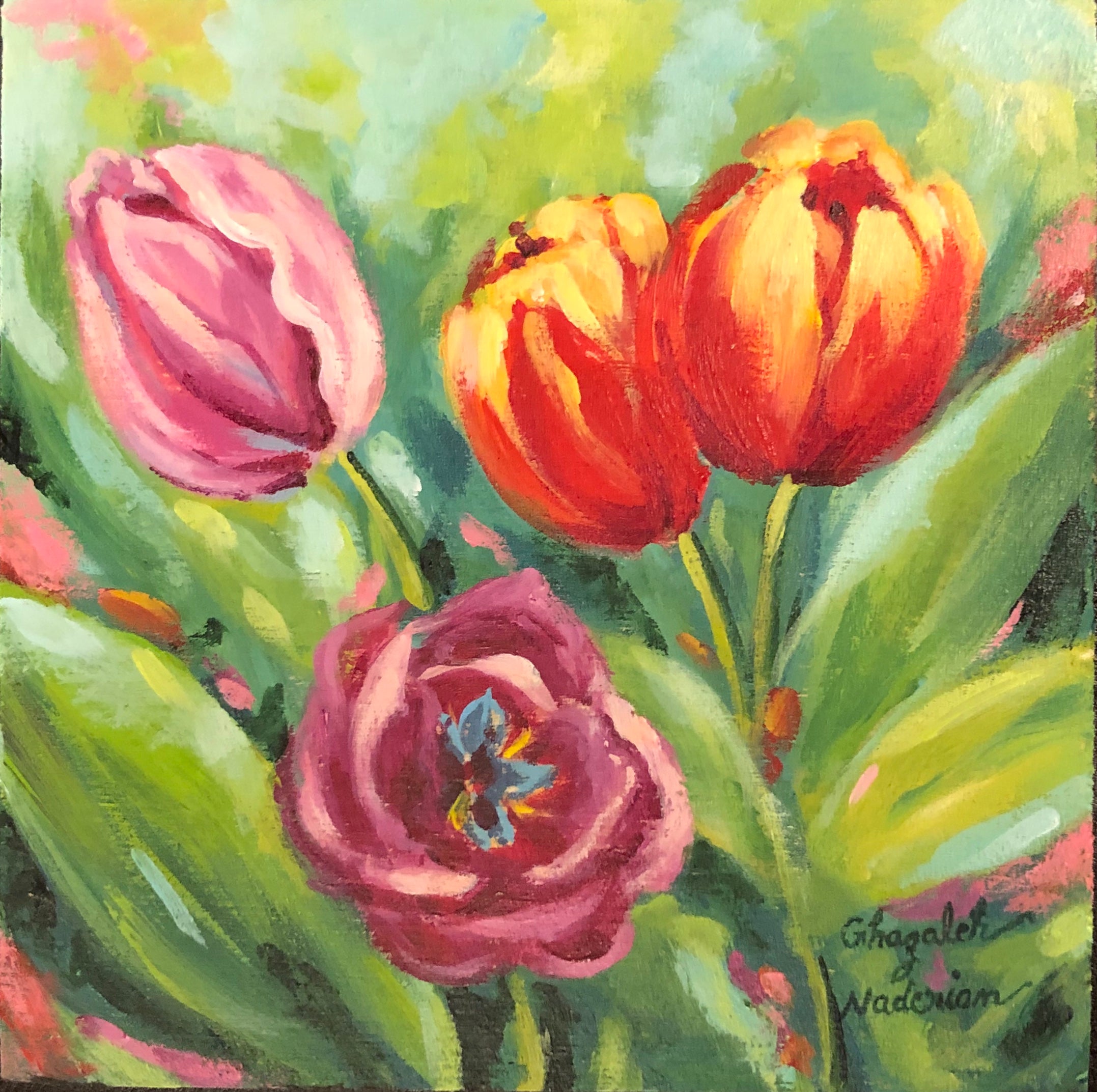 Colorful Tulips | helloart