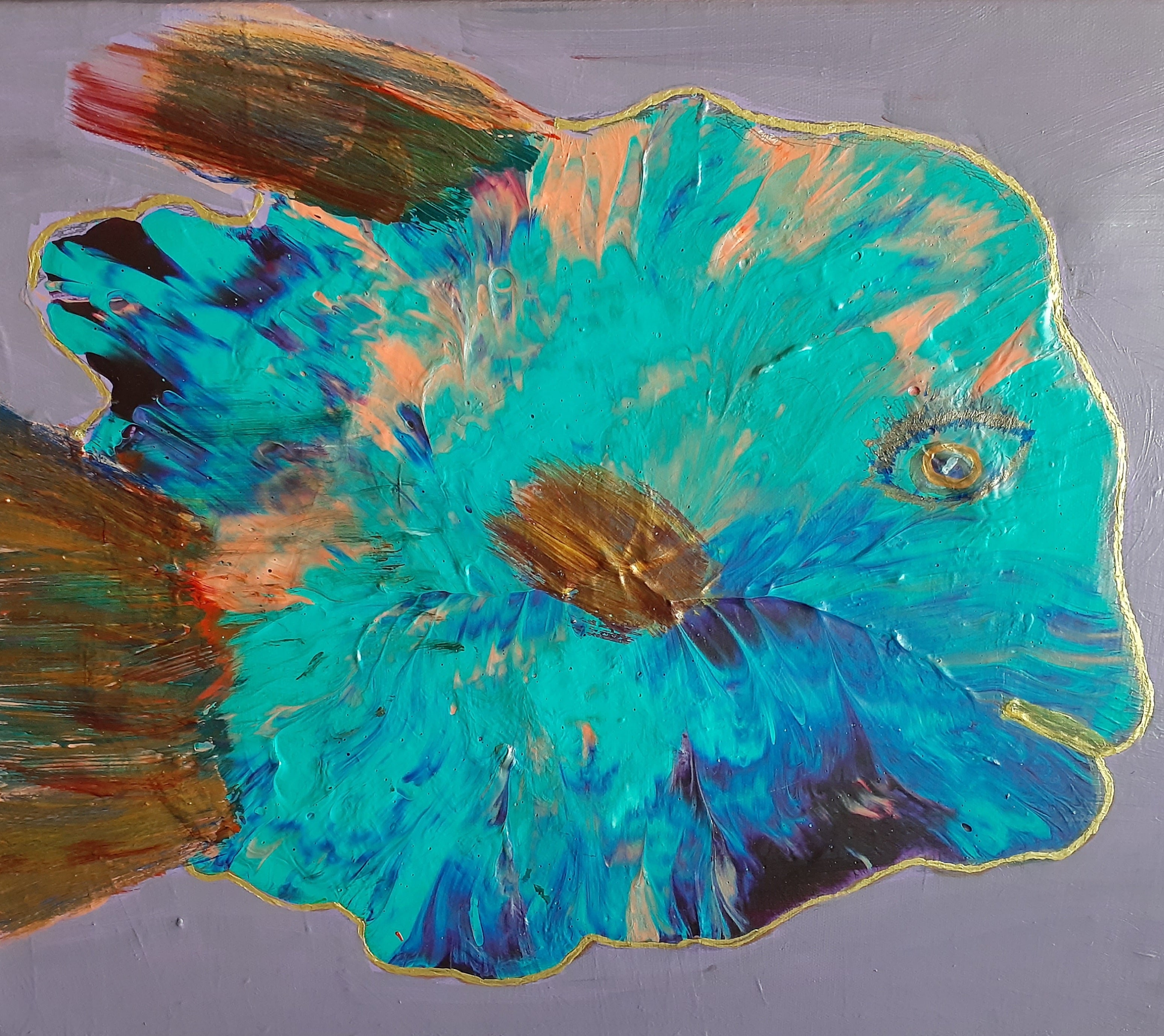 blue clown fish | helloart