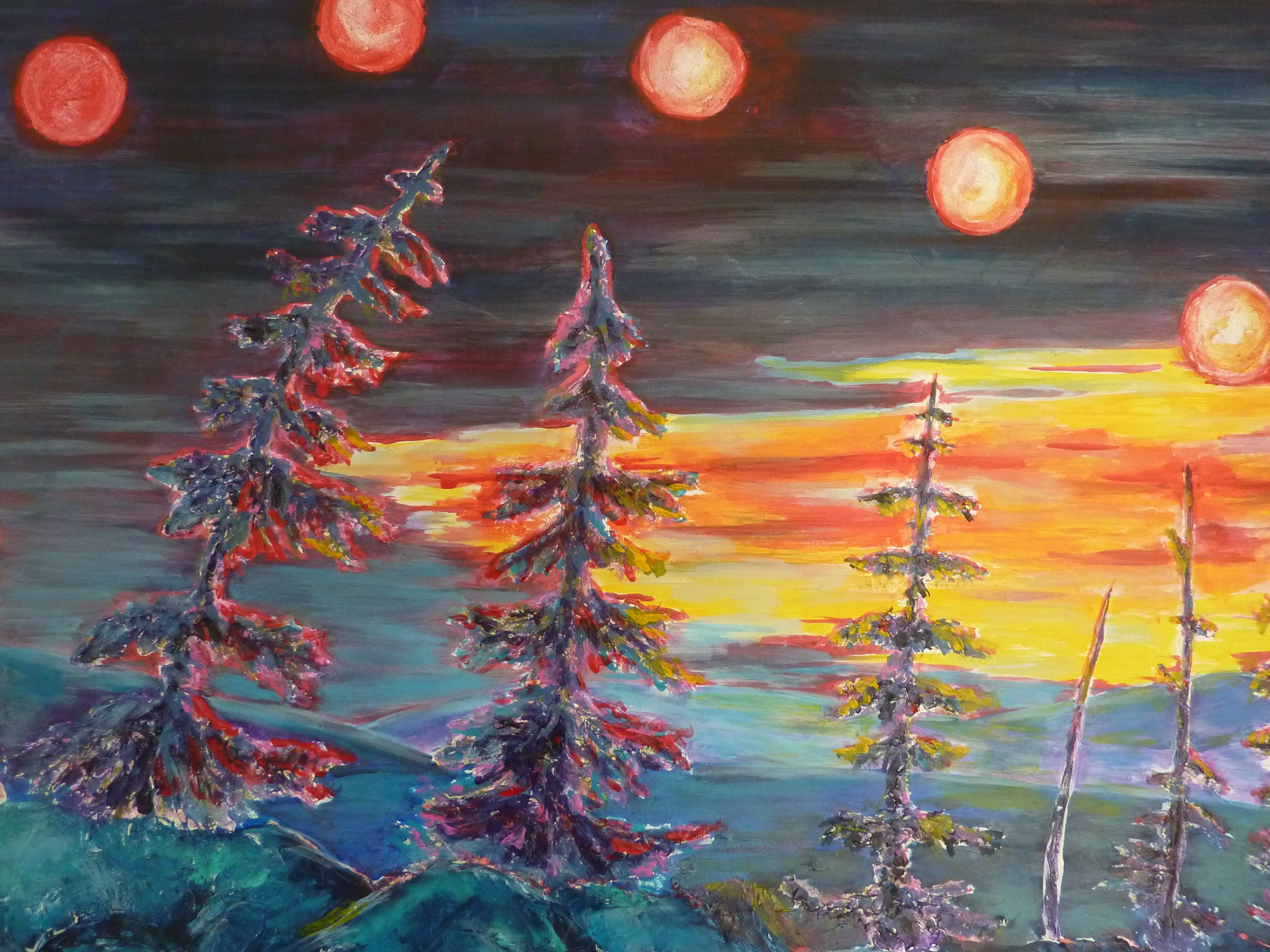 Red Moon Rising | helloart