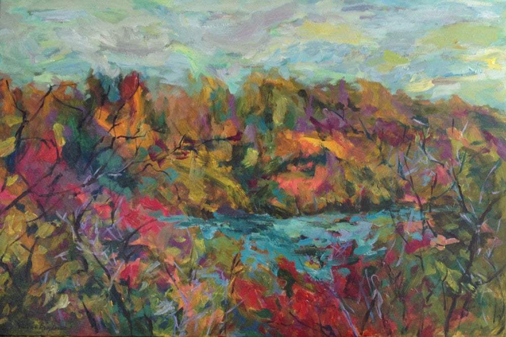 Fall. View Of Niagara River | helloart