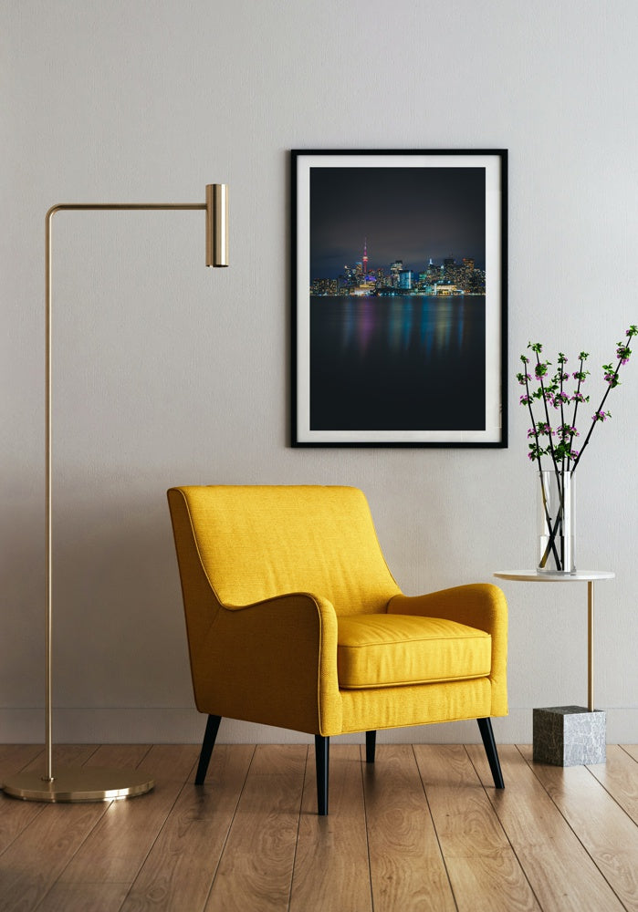 Long Exposure Toronto Skyline at Night | helloart