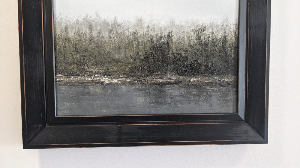 Foggy Lakeshore | helloart