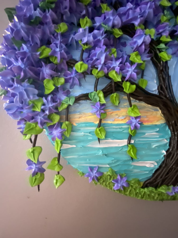 3D whimsical wisteria tree | helloart