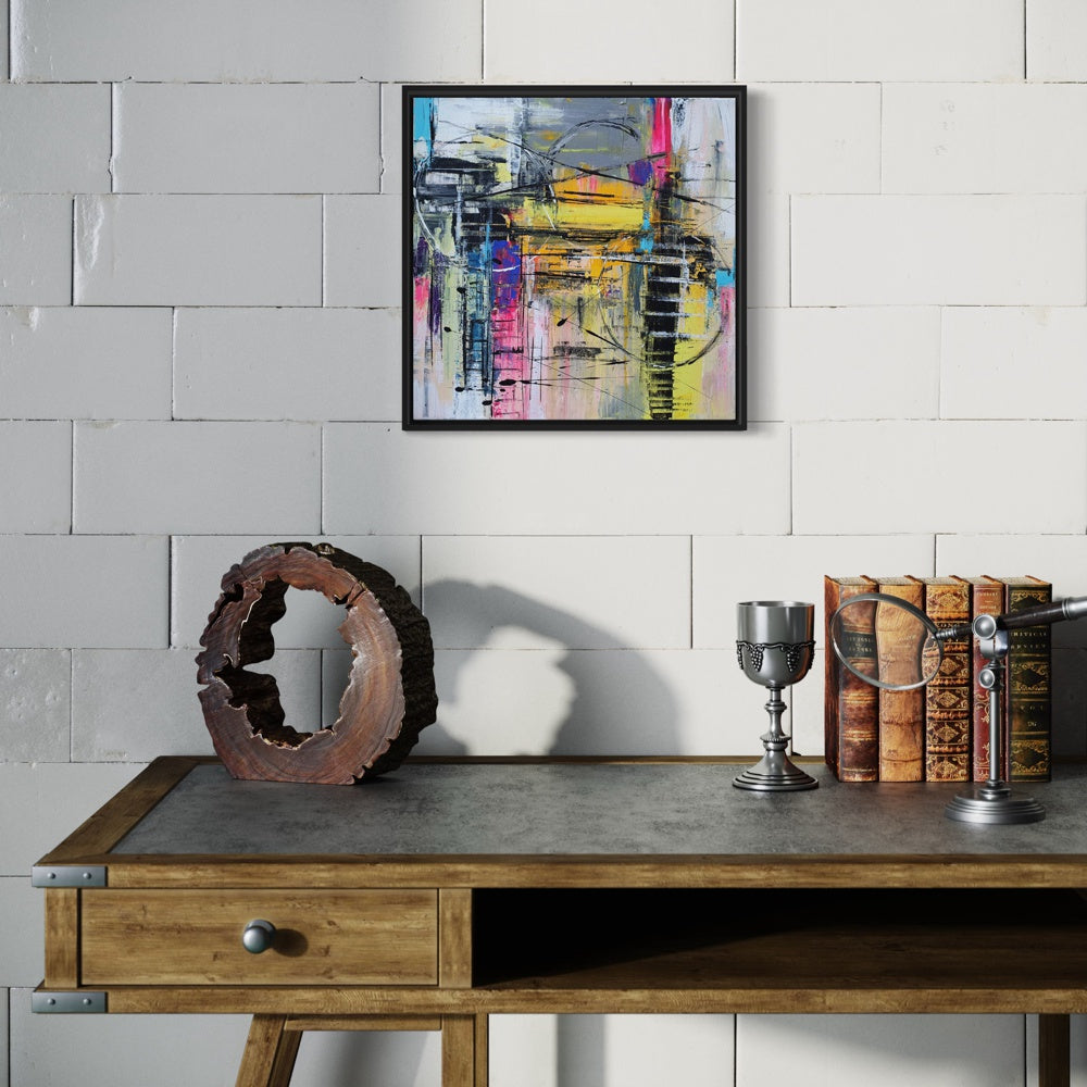 Spectral Harmony: Circles and Lines Unveiled | helloart