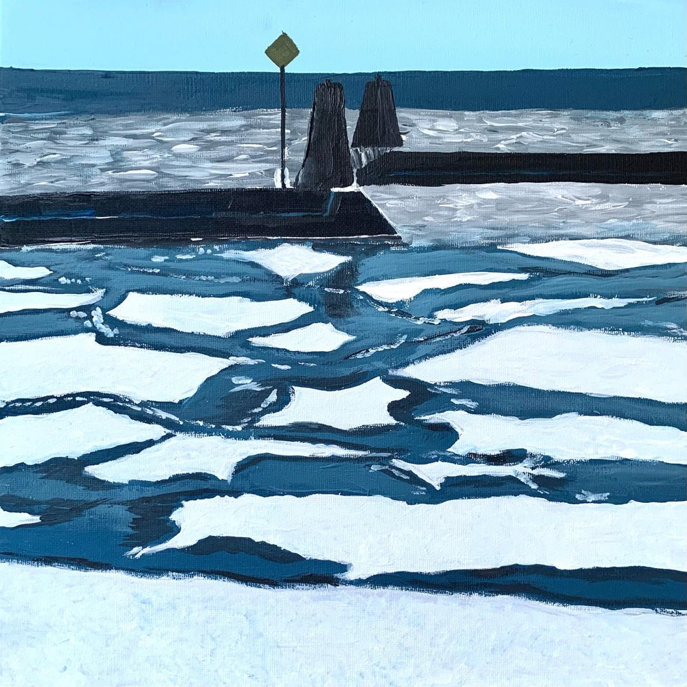 Lake in winter | helloart