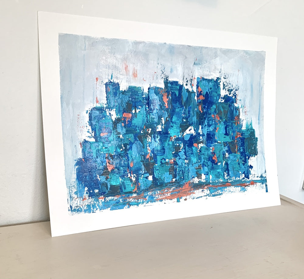 Cityscape - The Blues | helloart