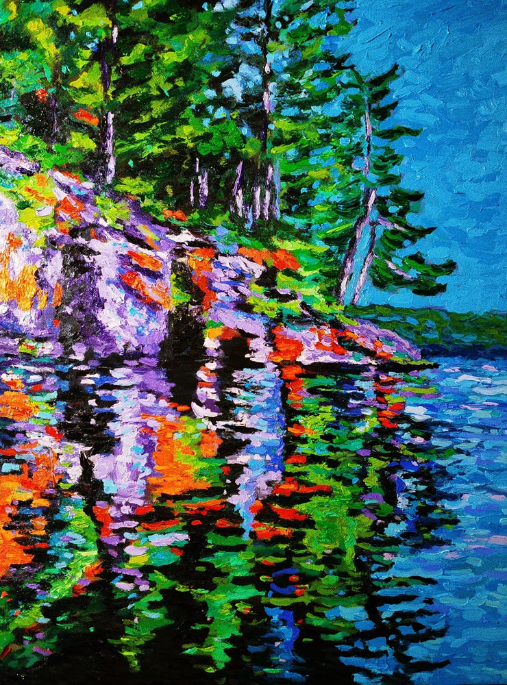 Haystack Island Reflections | helloart