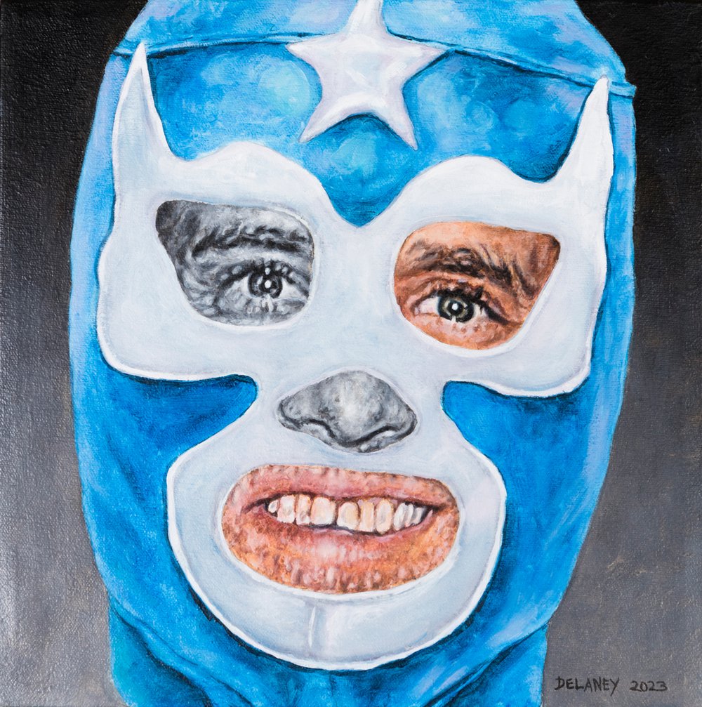 Wrestling Mask Portrait of Hunter Biden | helloart