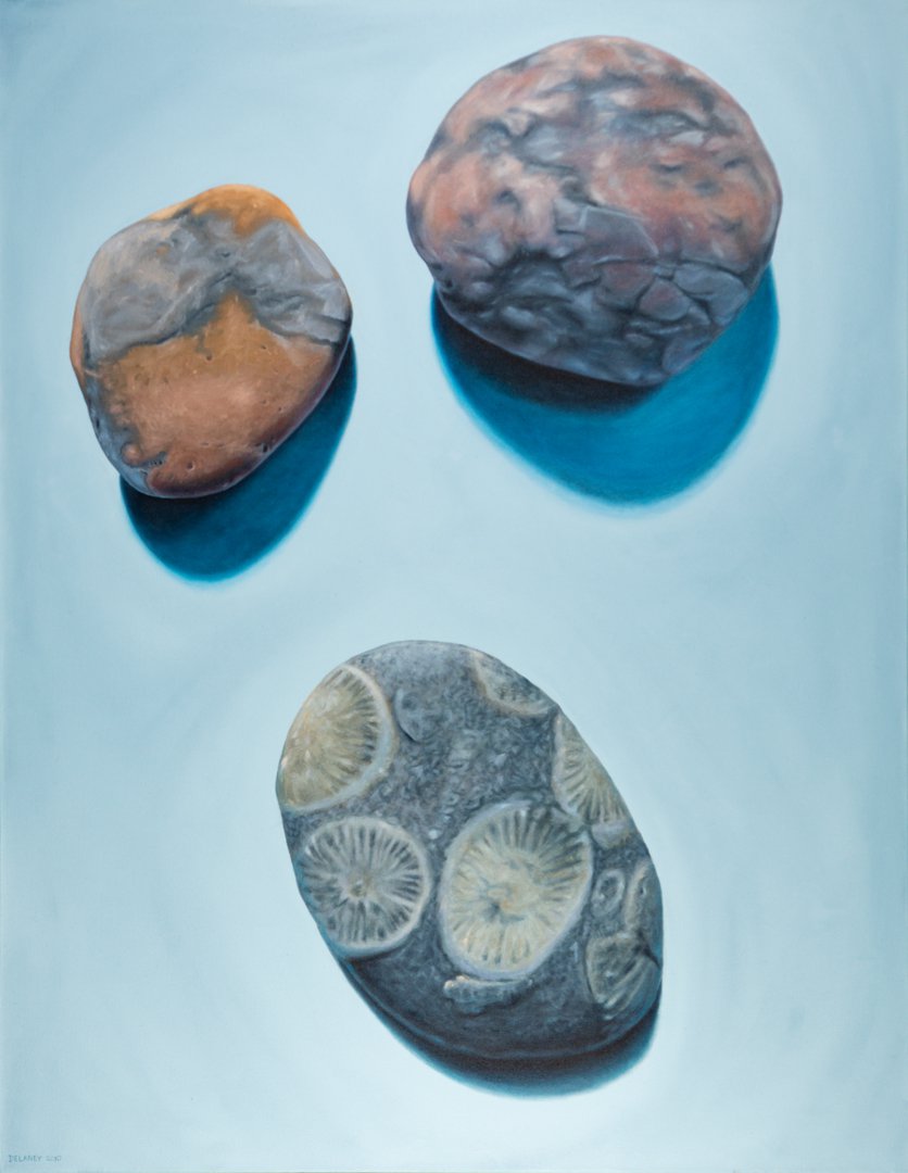 Still Life: Three Beach Stones | helloart