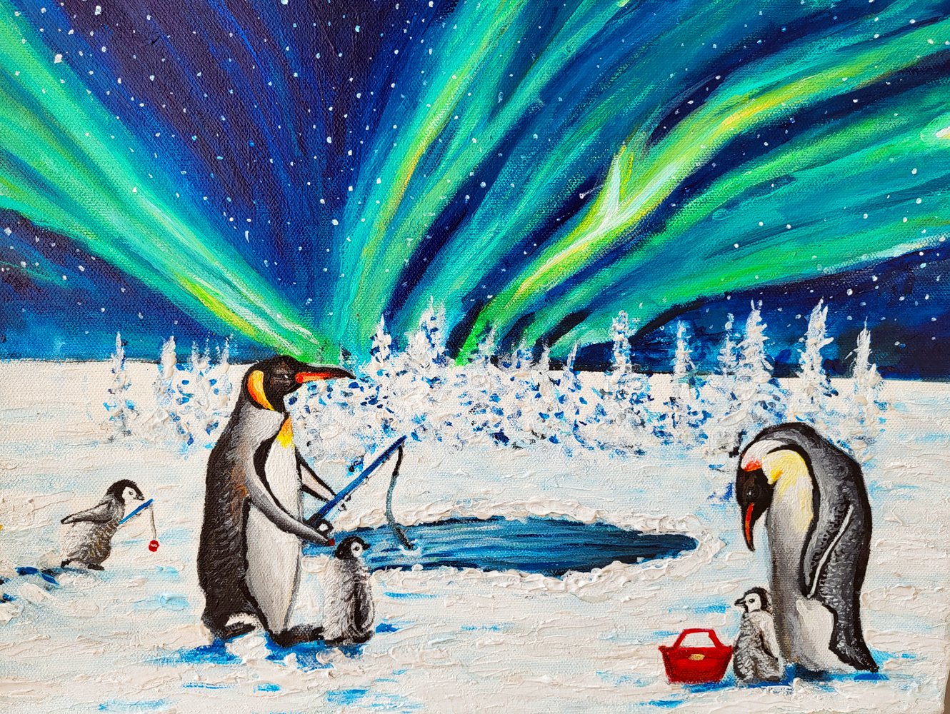 Fishing Under the Northern Sky | helloart