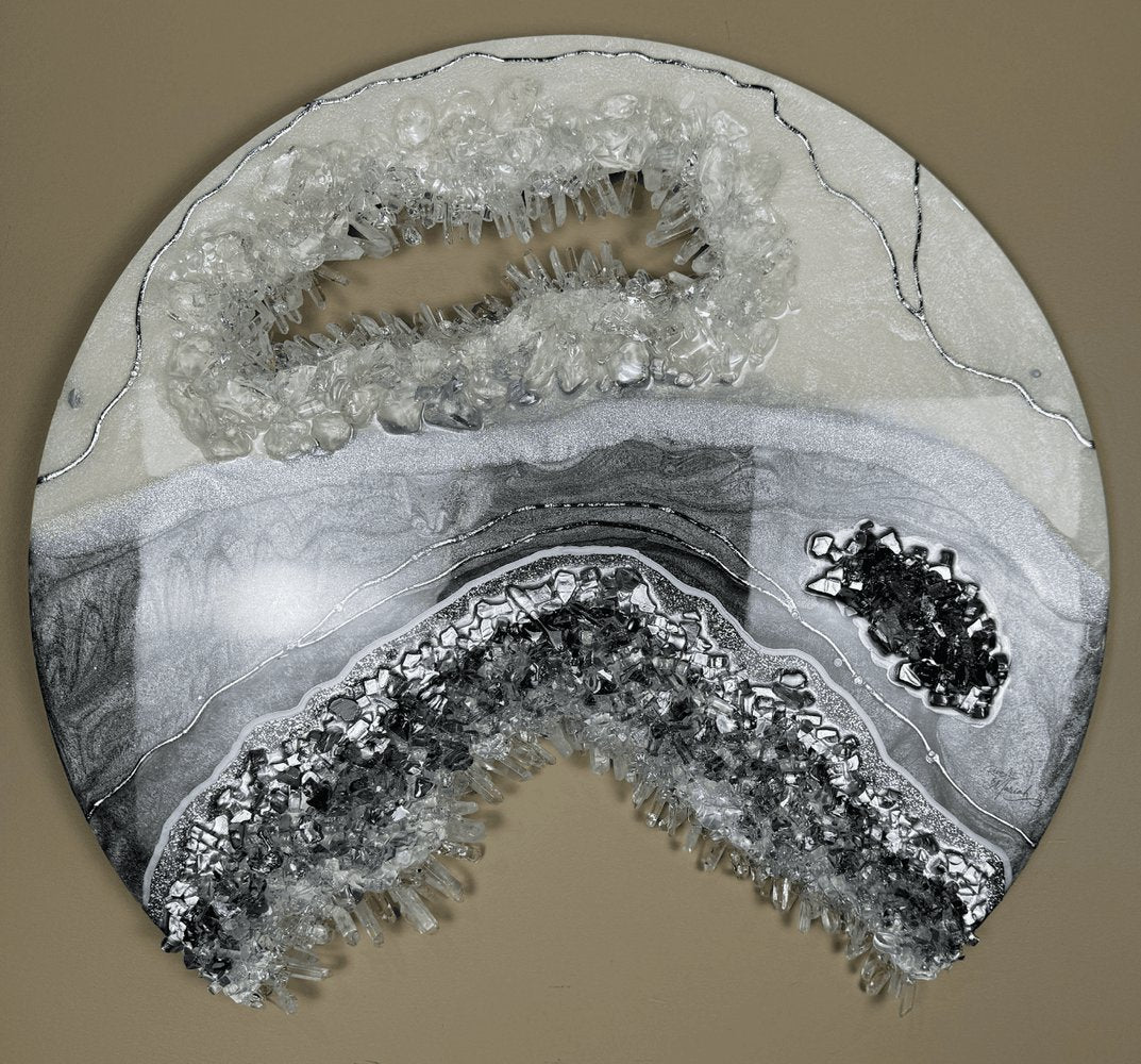 Silver Geode | helloart