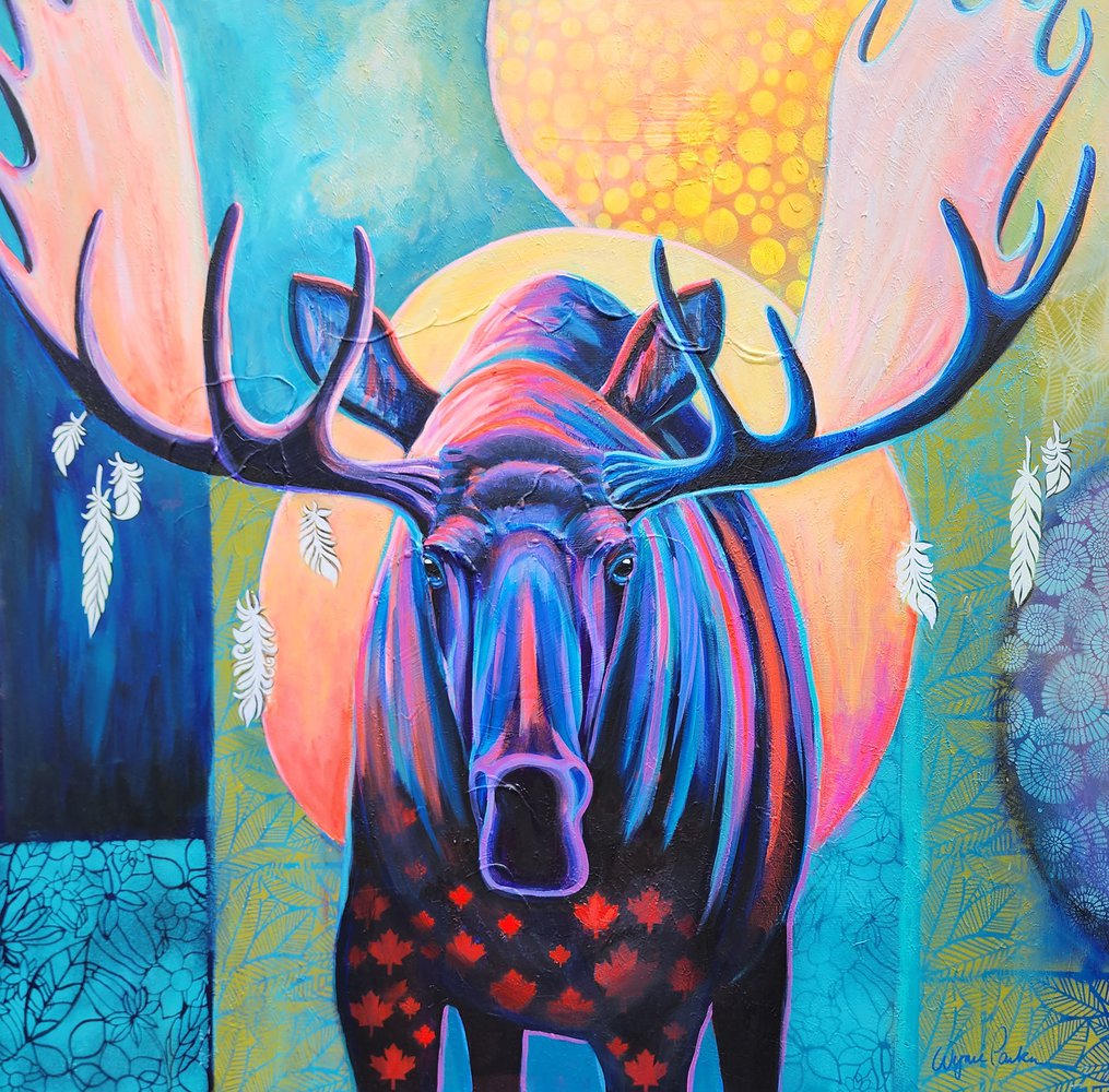 Canadian moose | helloart