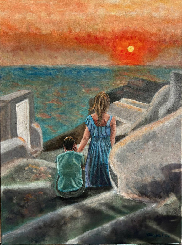 Watching the sunset with you | helloart