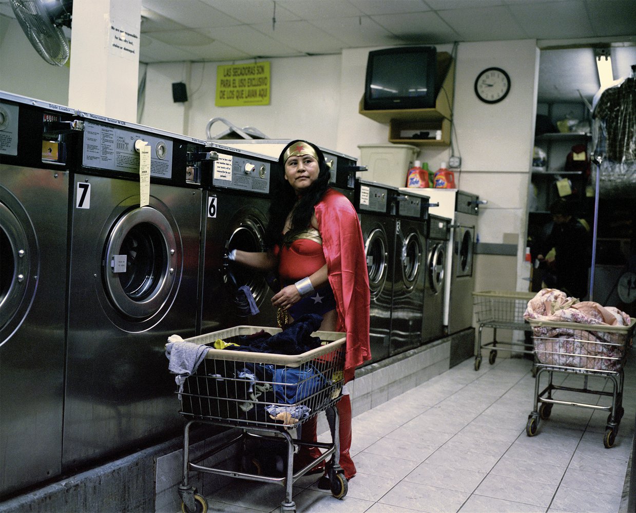 Wonder Woman Maria Luisa Romero from the State of Puebla works in a La ...