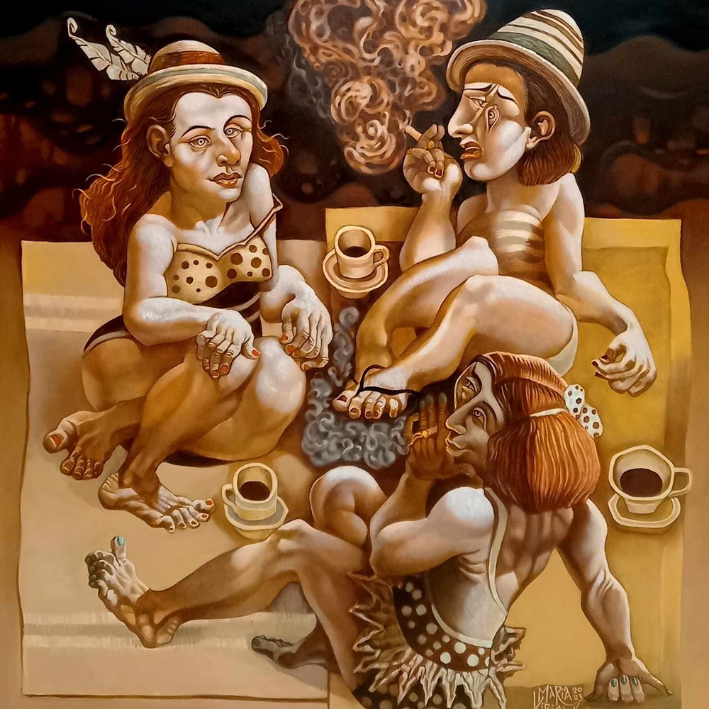 Coffee at the Beach | helloart