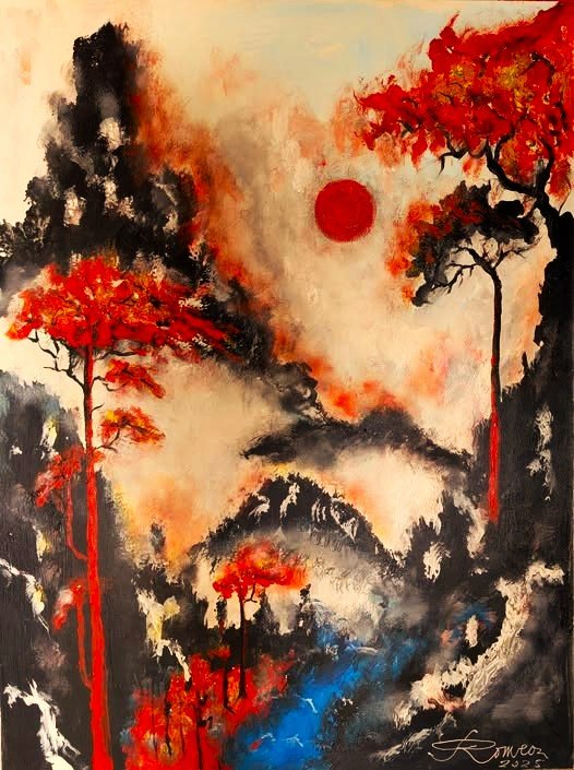 Equatorial mountain night | helloart