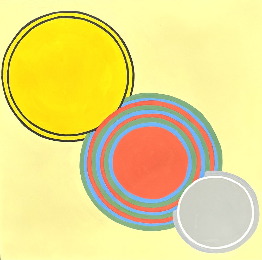 Circles on Yellow | helloart
