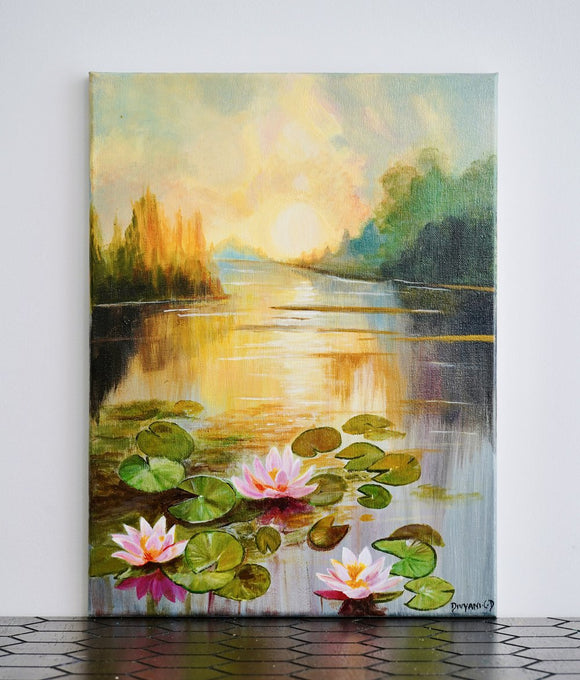 Golden Hour Lilies | helloart