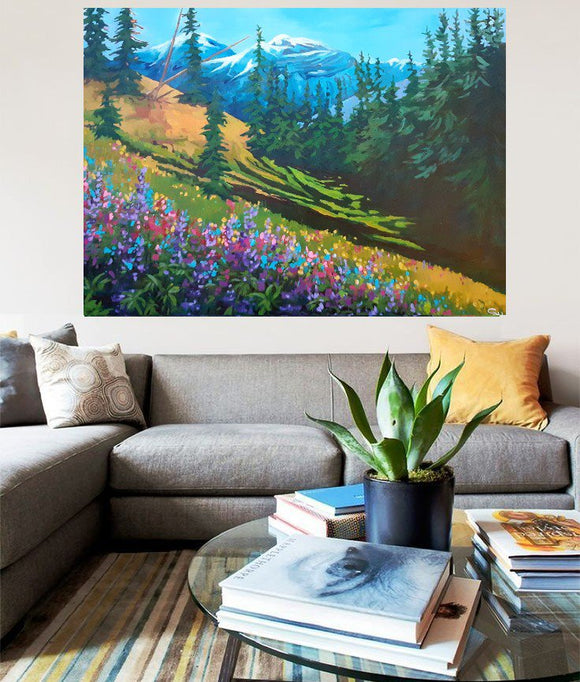 Alpine glow | helloart