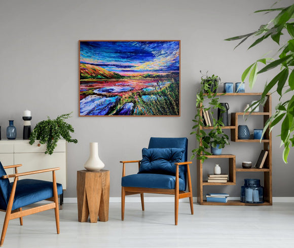 Wetlands in the Sunset | helloart