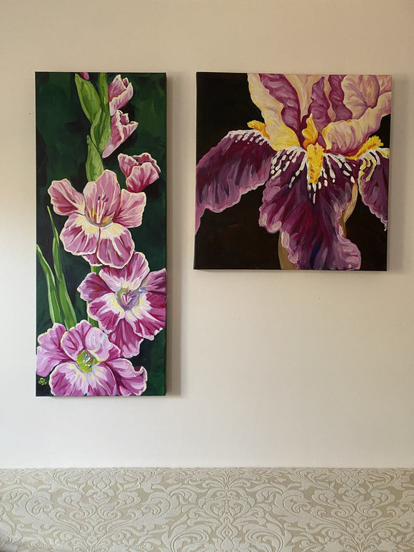 Purple Iris | helloart
