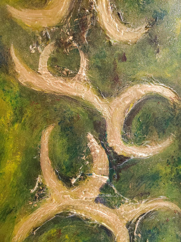 Gold, cooper, emerald | helloart