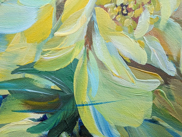 Yellow Peonies. Sunny Day | helloart