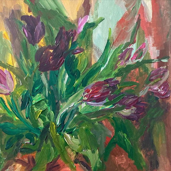 Tulips in a Terracotta Vase | helloart