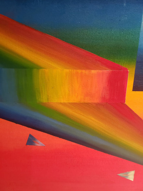 Ascending, descending of rainbow | helloart