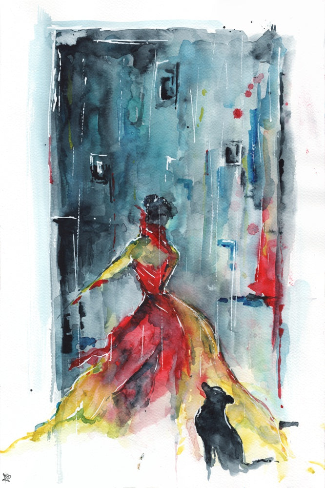 Dancer and Her Dog | helloart