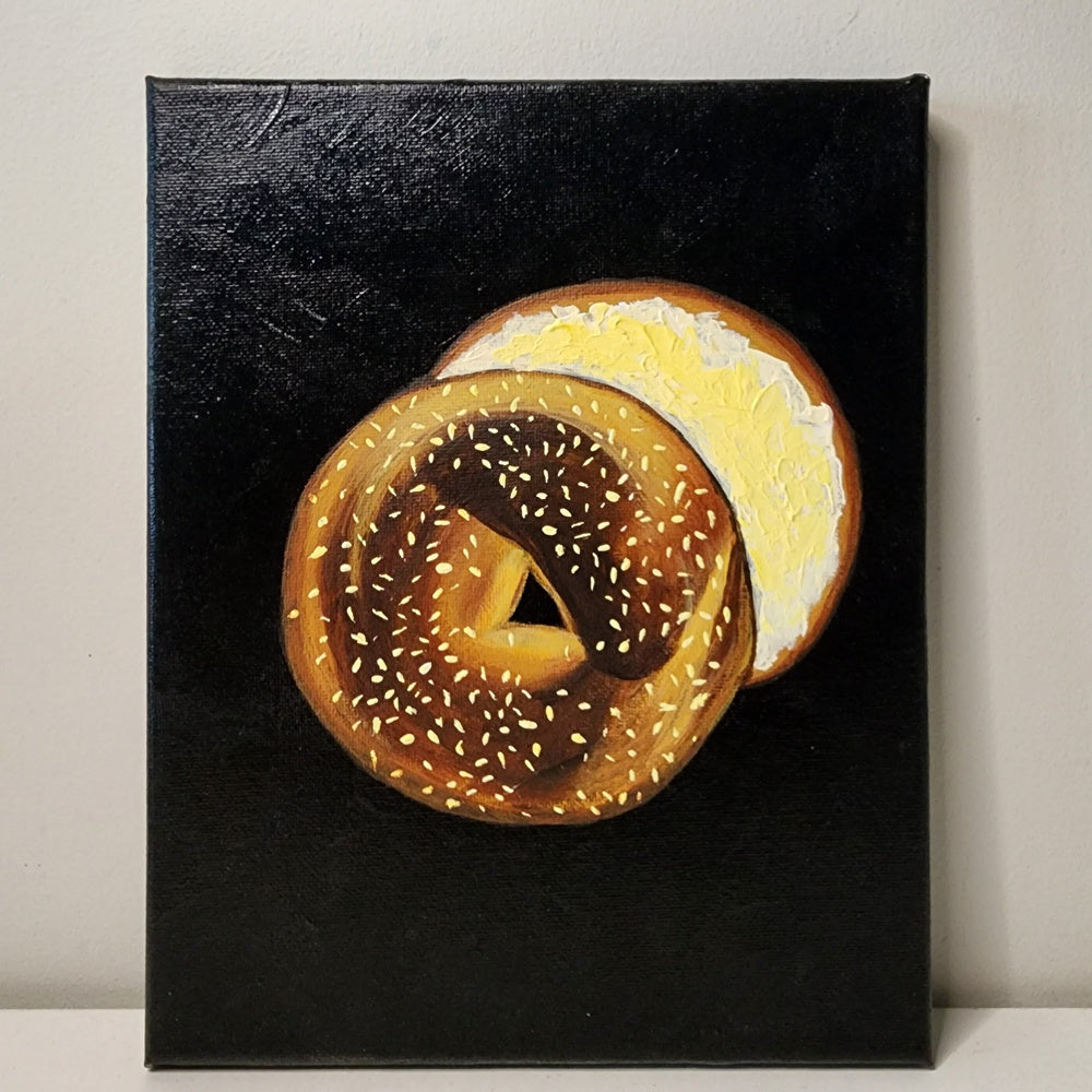 Piece 1 of Breakfast Series - Bagel | helloart