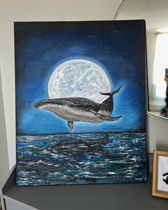 Flying Whale | helloart