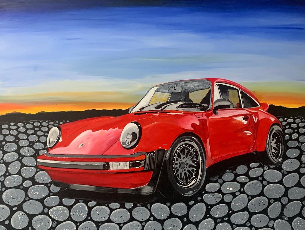 Red Hot Porsche 911 | helloart
