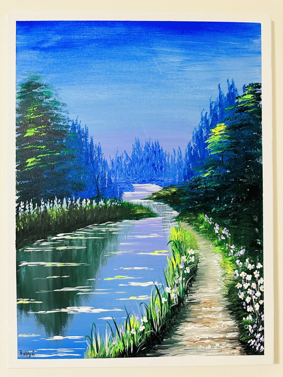 River and forest | helloart