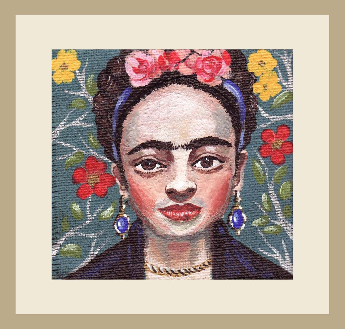 Portrait of Frida Kahlo | helloart
