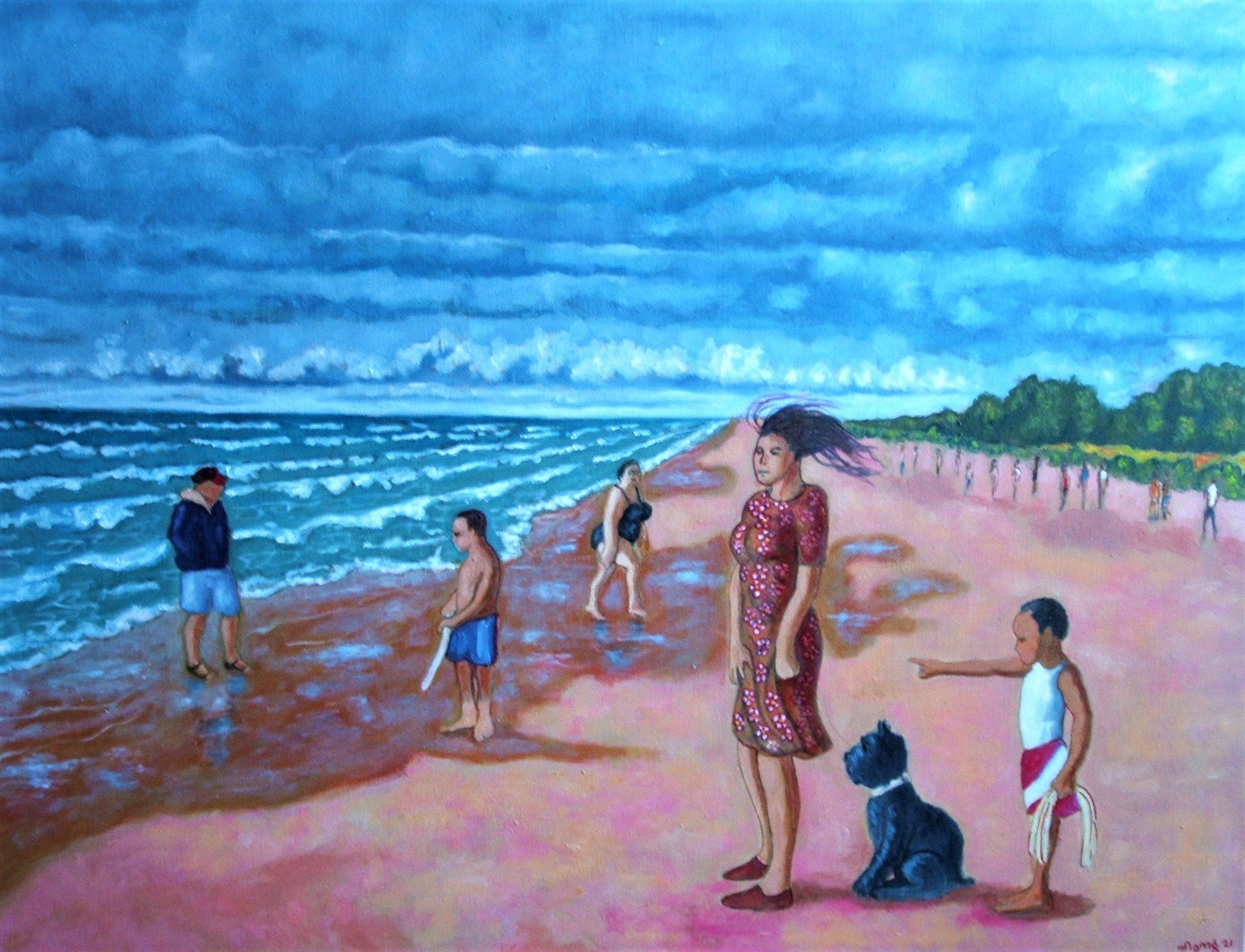 Stormy day at Wassaga Beach | helloart