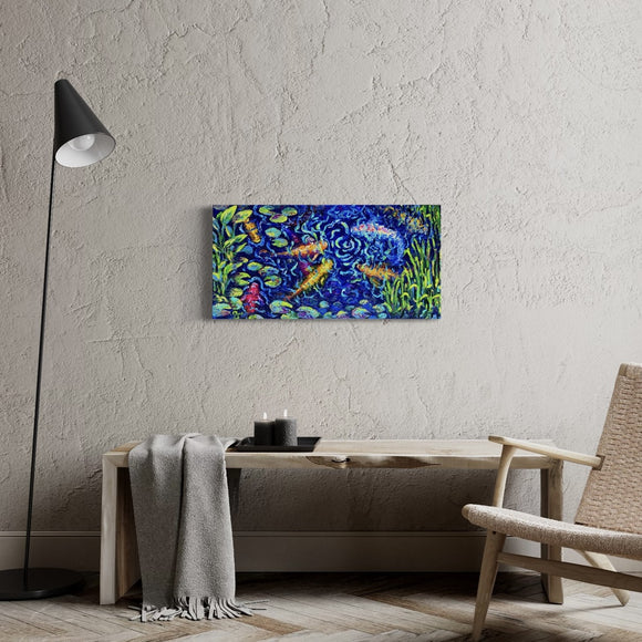 Koi feeding | helloart