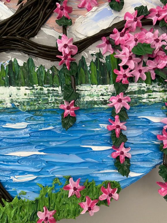 3D Cherry Blossom tree impasto | helloart
