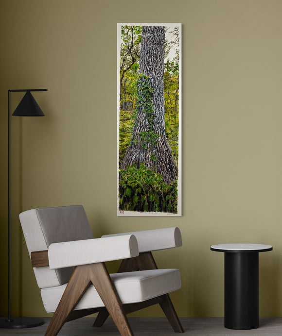 Oak Tree With Invasive Vine | helloart