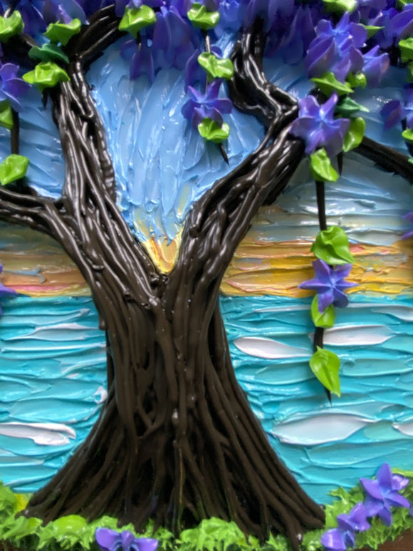 3D whimsical wisteria tree | helloart