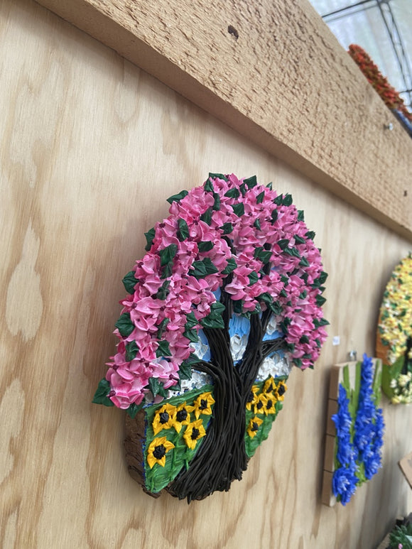 3D cherry blossom tree impasto | helloart