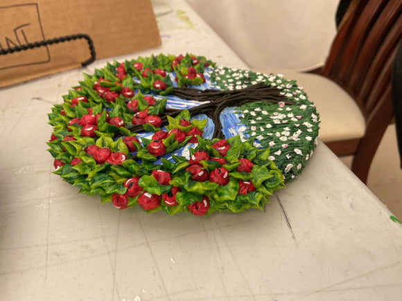 3D Apple tree impasto | helloart